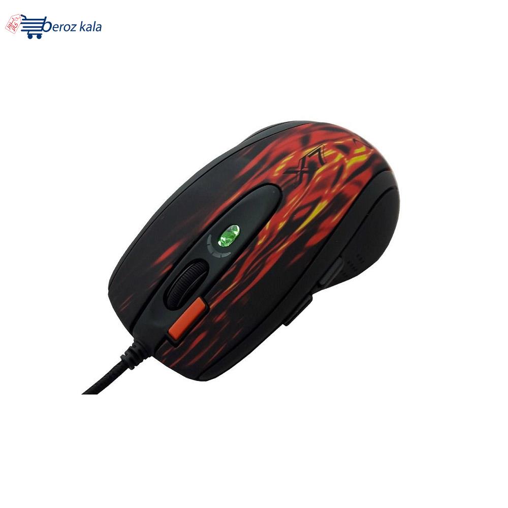 ماوس مخصوص بازی اپتیکال ای فورتک مدل XL-750BK