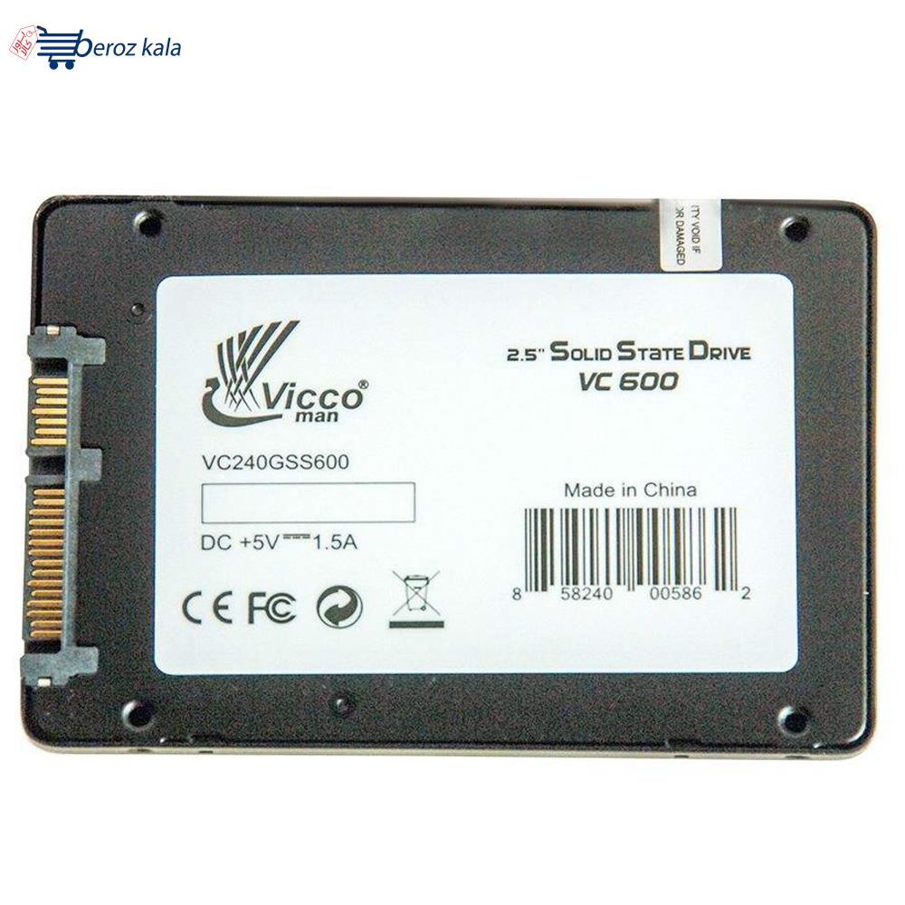 اس اس دی اینترنال ویکومن مدل VC600 ظرفیت 256 گیگابایت